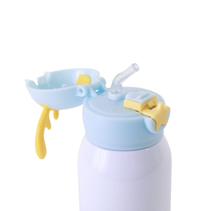 Garrafa Térmica Inox Para Sublimação Alce Tampa Azul de 500ml ...