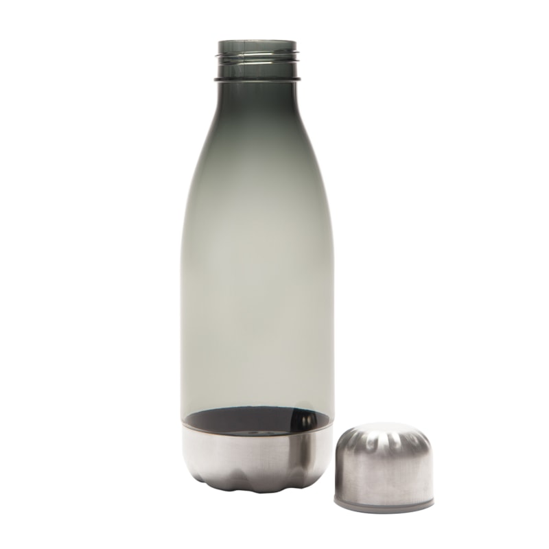 Squeeze de Plástico Urban Preta de 500ml Sem Resina - LojaMetalnox